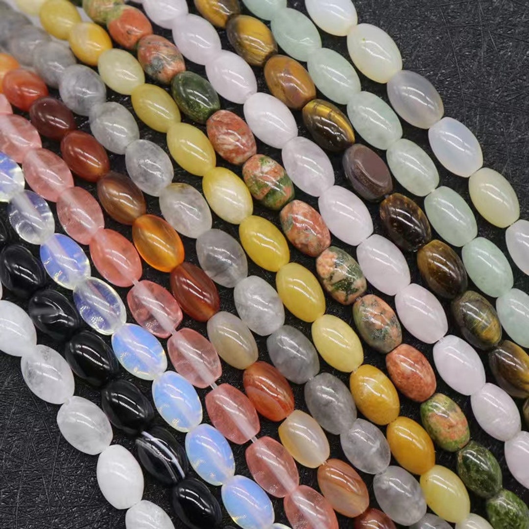 Natural Gemstone Rice Beads, Rice Gemstone Loose Beads Supply,one ...