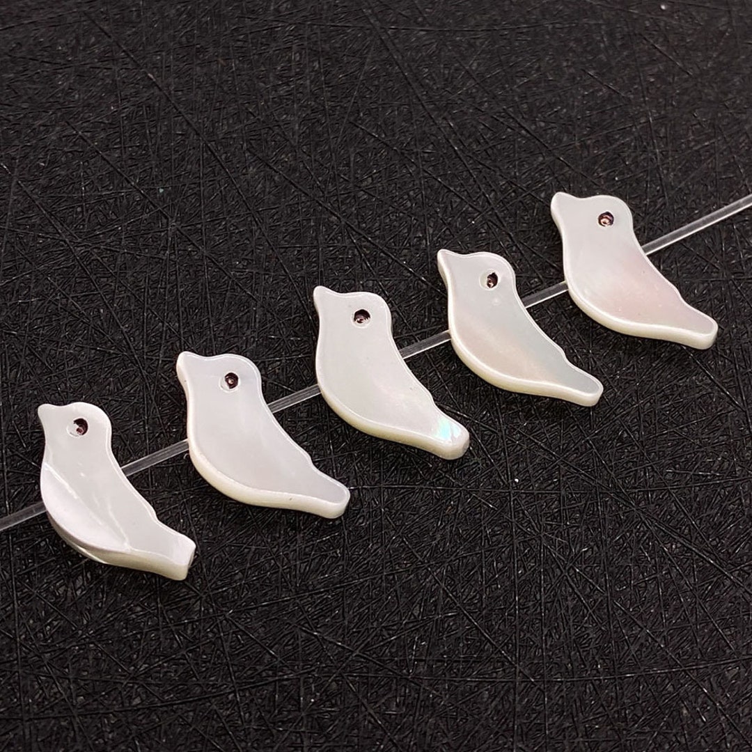 Natural Shells Pearls Birds Shape Beads,6×15mm Bird Beads, Necklace ...