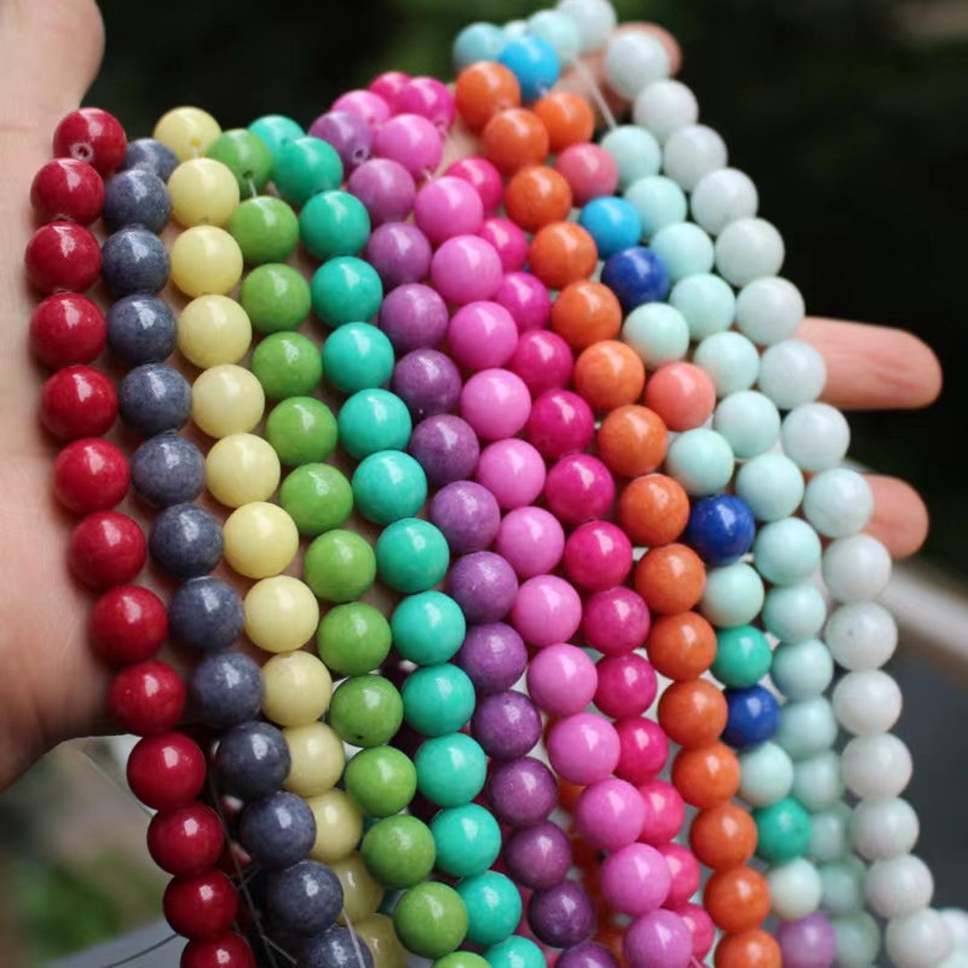 4mm-14mm Mountain Jade Smooth Round Beads, Jade Loose Beads Wholesale ...