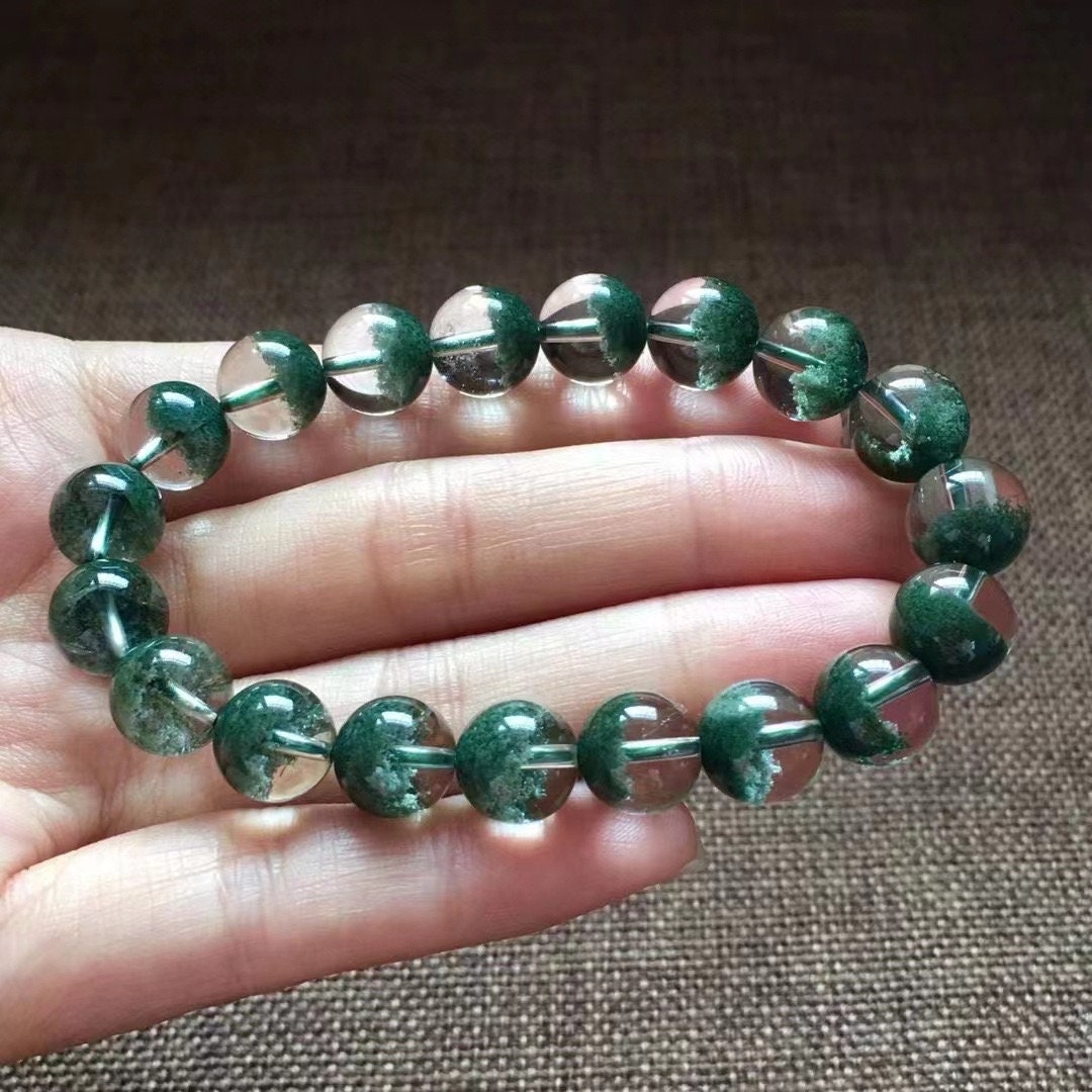 Natural AAAAAAA Chorite-crystals Beads Bracelet,green Phantom Quartz ...