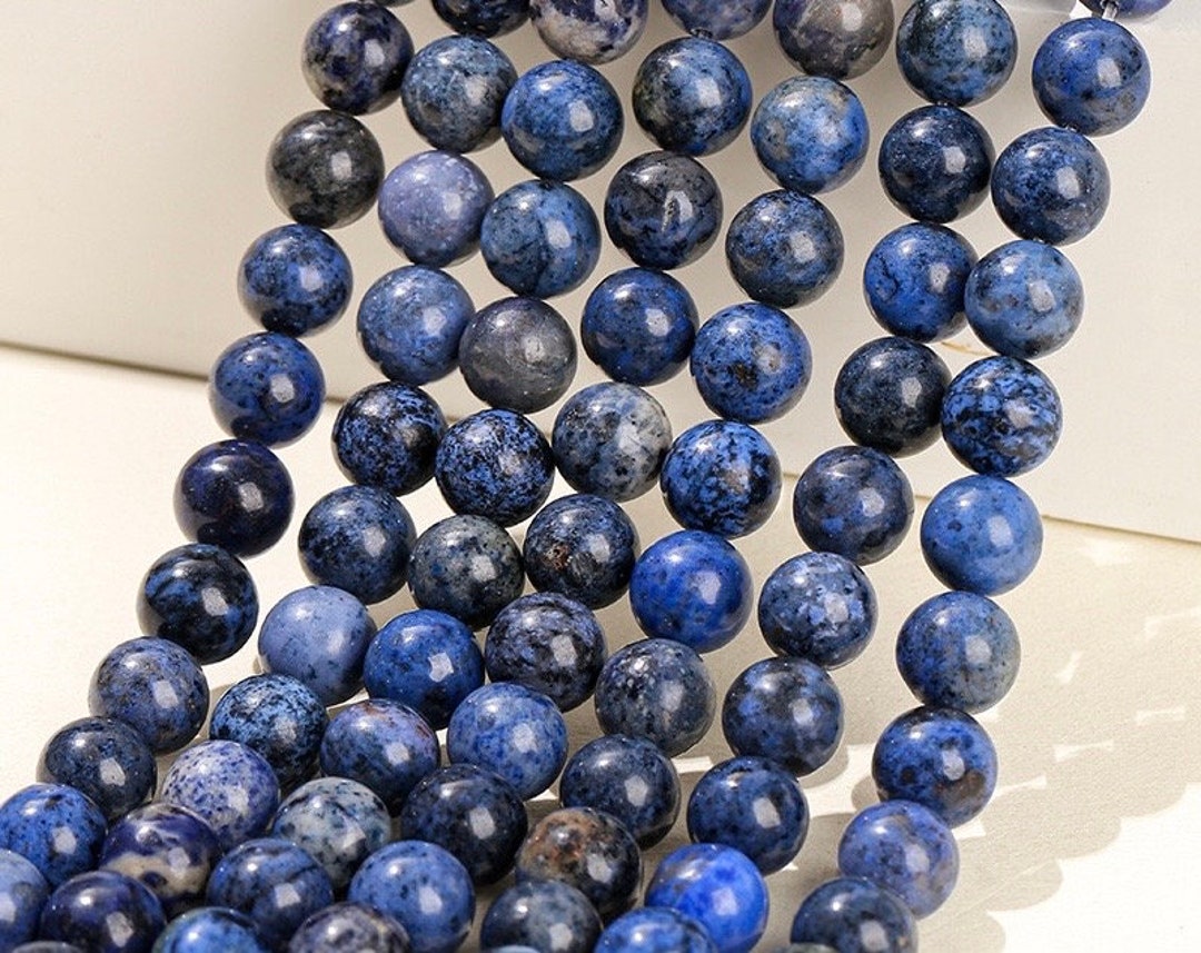 Natural Blue Gemstone Smooth and Round Beads,6mm 8mm 10mm 12mm Blue DIY ...