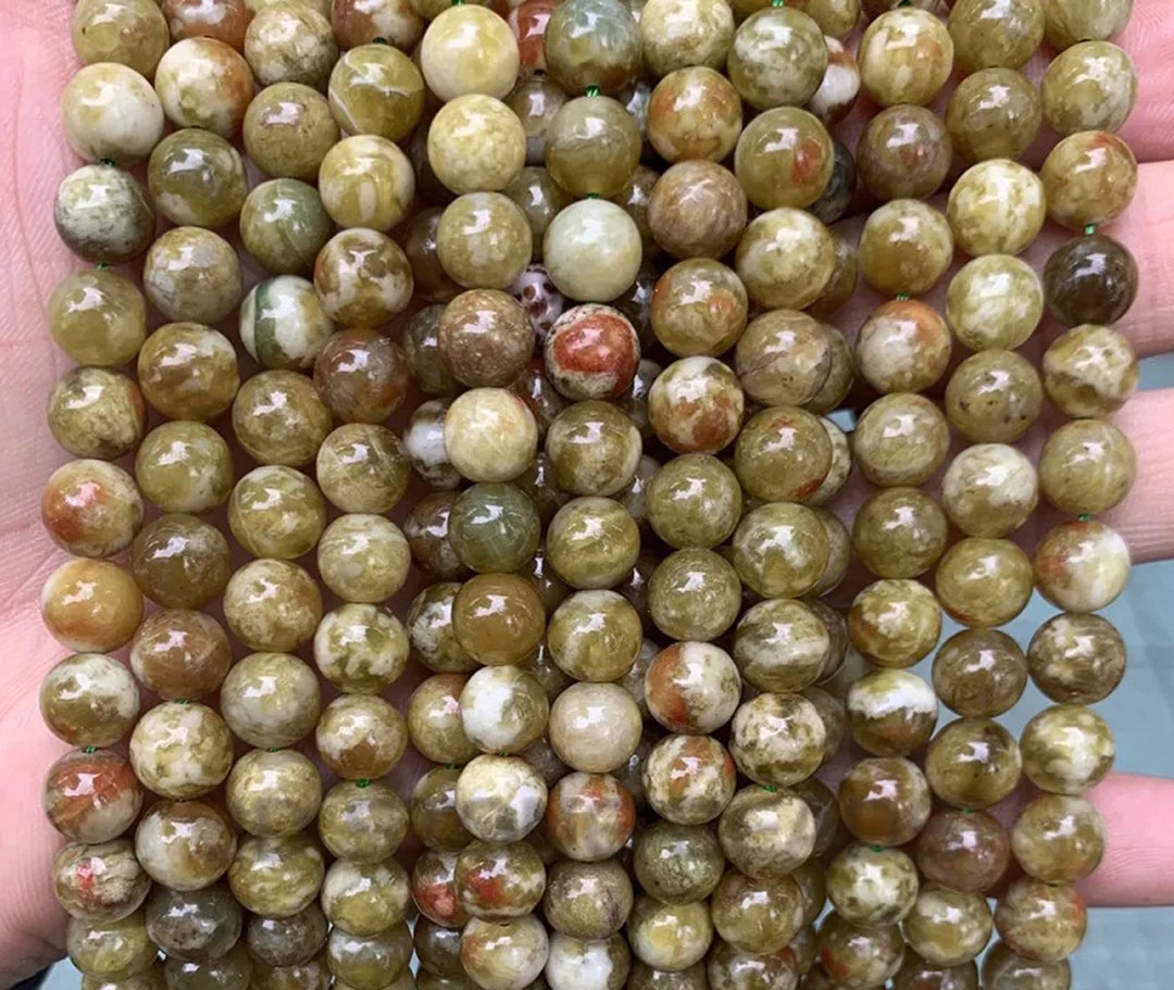 Natural Genuine Green Dragon Stone Round Beads,4mm 6mm 8mm 10mm 12mm ...