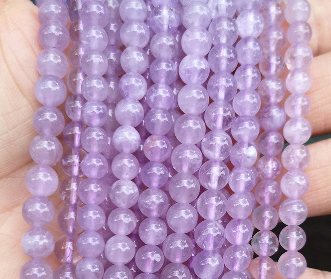 Natural Lavender Purple Jadeite Smooth Round Beads,4mm 6mm 8mm 10mm ...