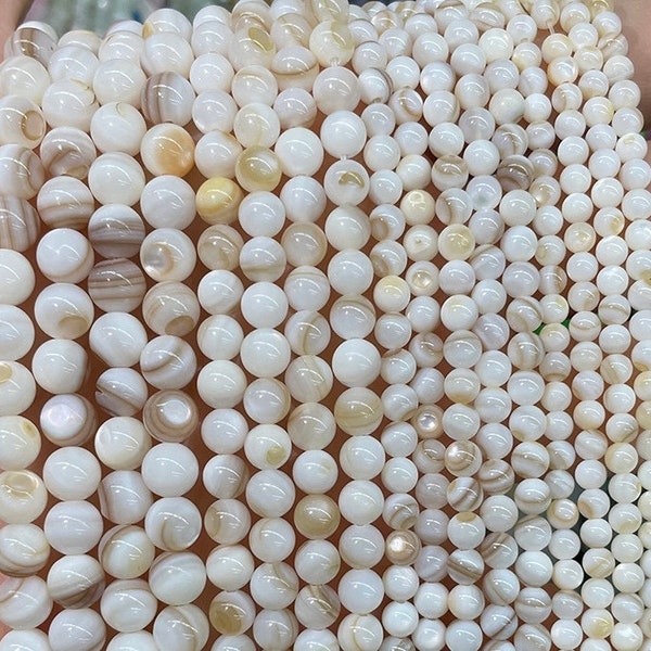 Round Shell Beads - Etsy