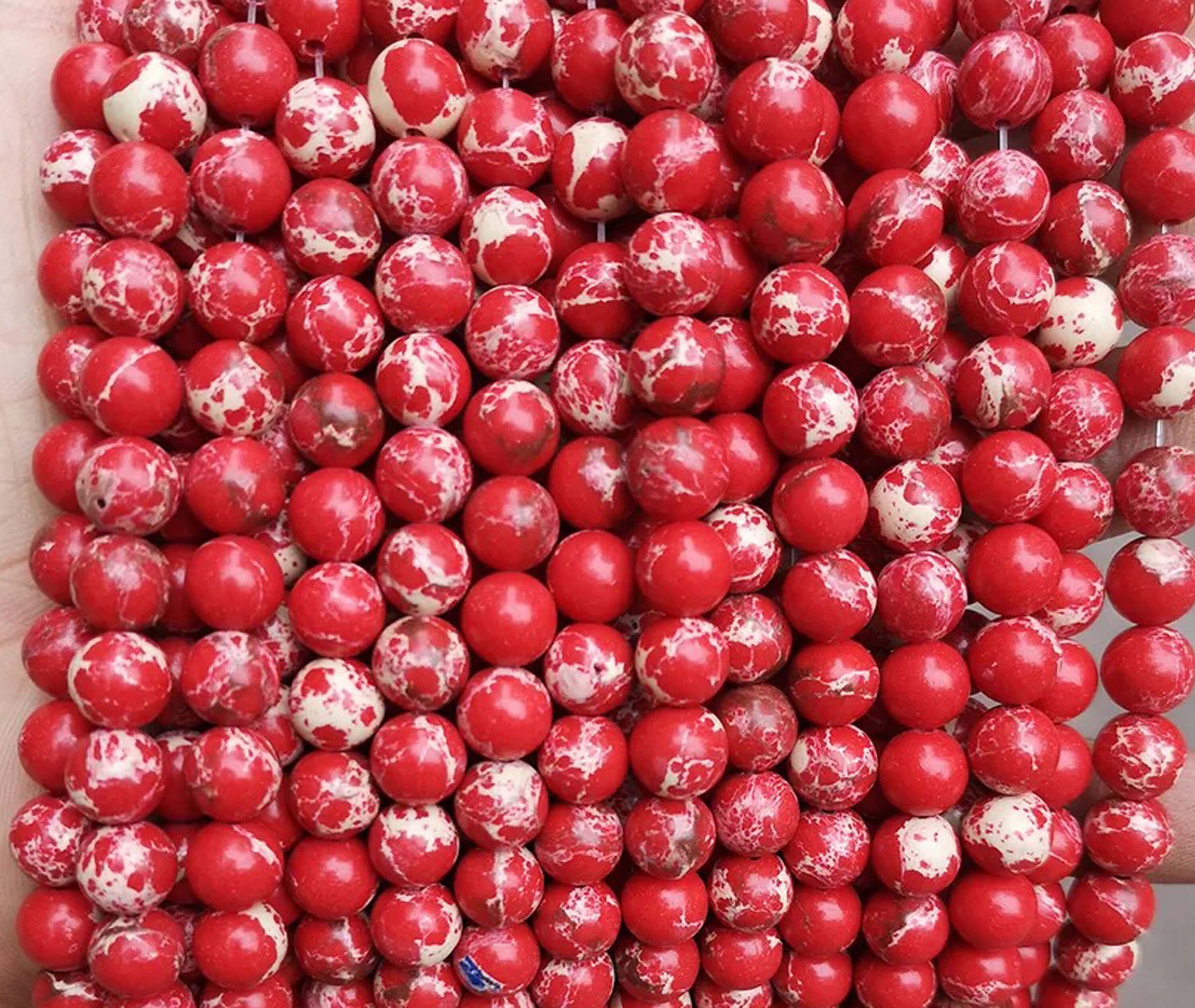 Natural Red Sea Sediment Imperial Jasper Smooth Round | Etsy