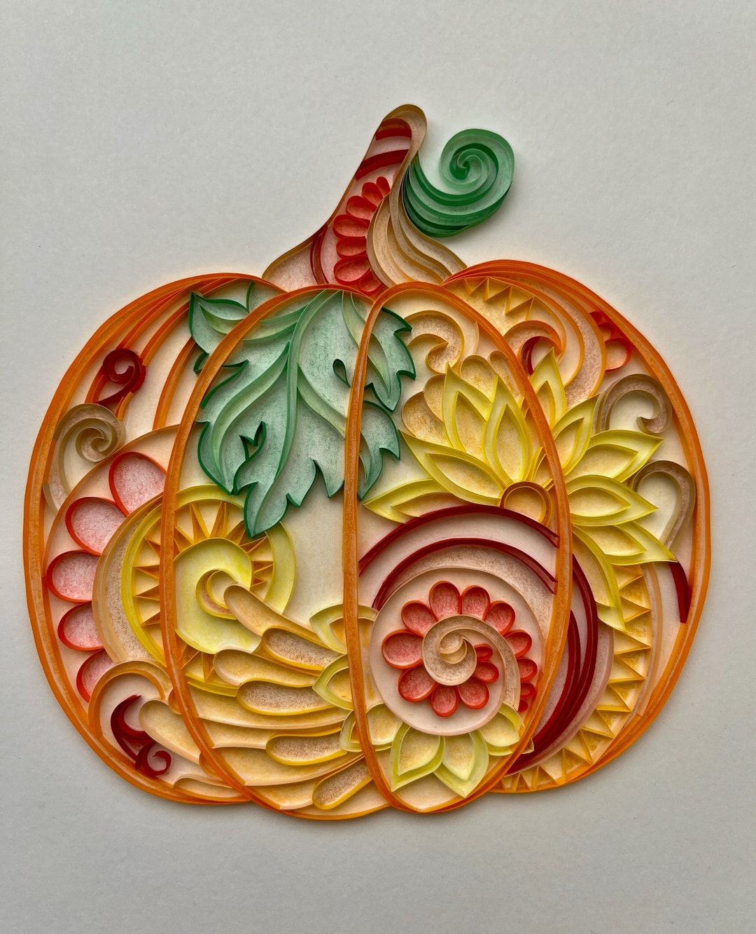 Quilled Pumpkin Wall Art, Autumn Decor, Halloween Decor - Etsy