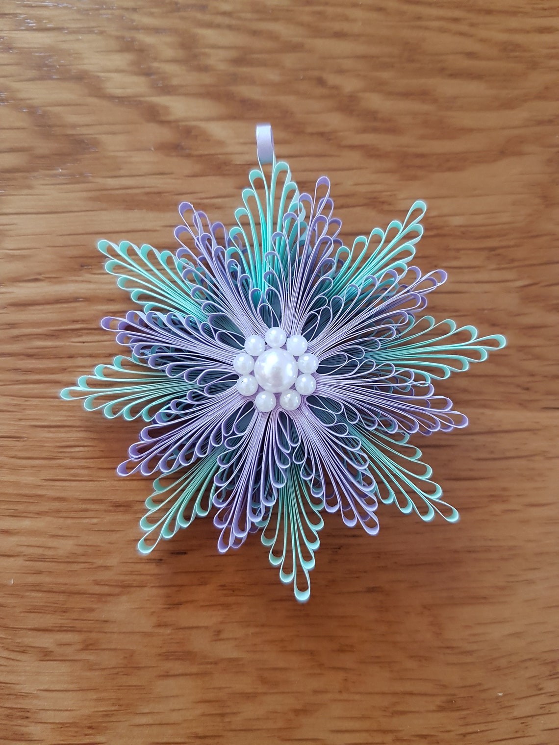 Set of 3 Quilled Flower Decorations, Christmas Decoration, in Many ...