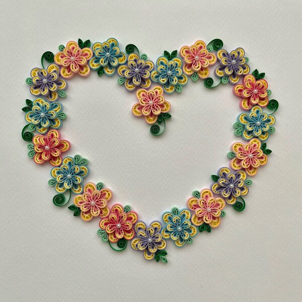 Quilled Heart - Etsy