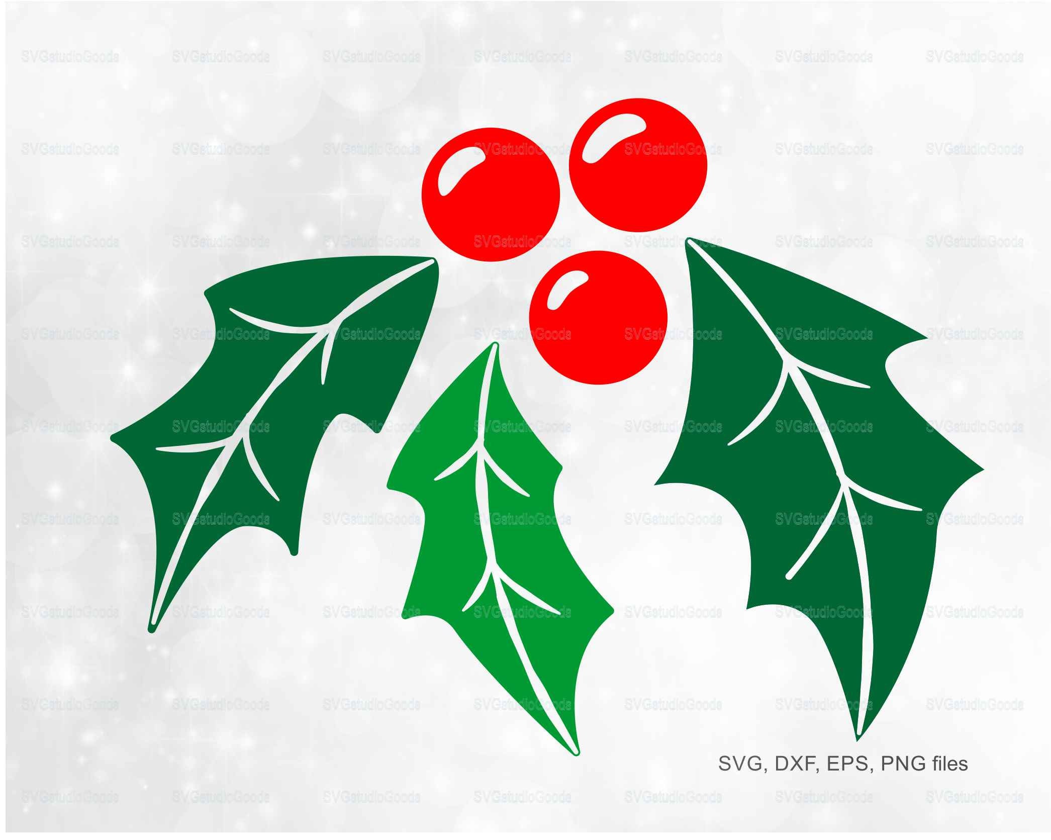 Instant Download Mistletoe clipart Mistletoe SVG Dxf Png Mistletoe ...