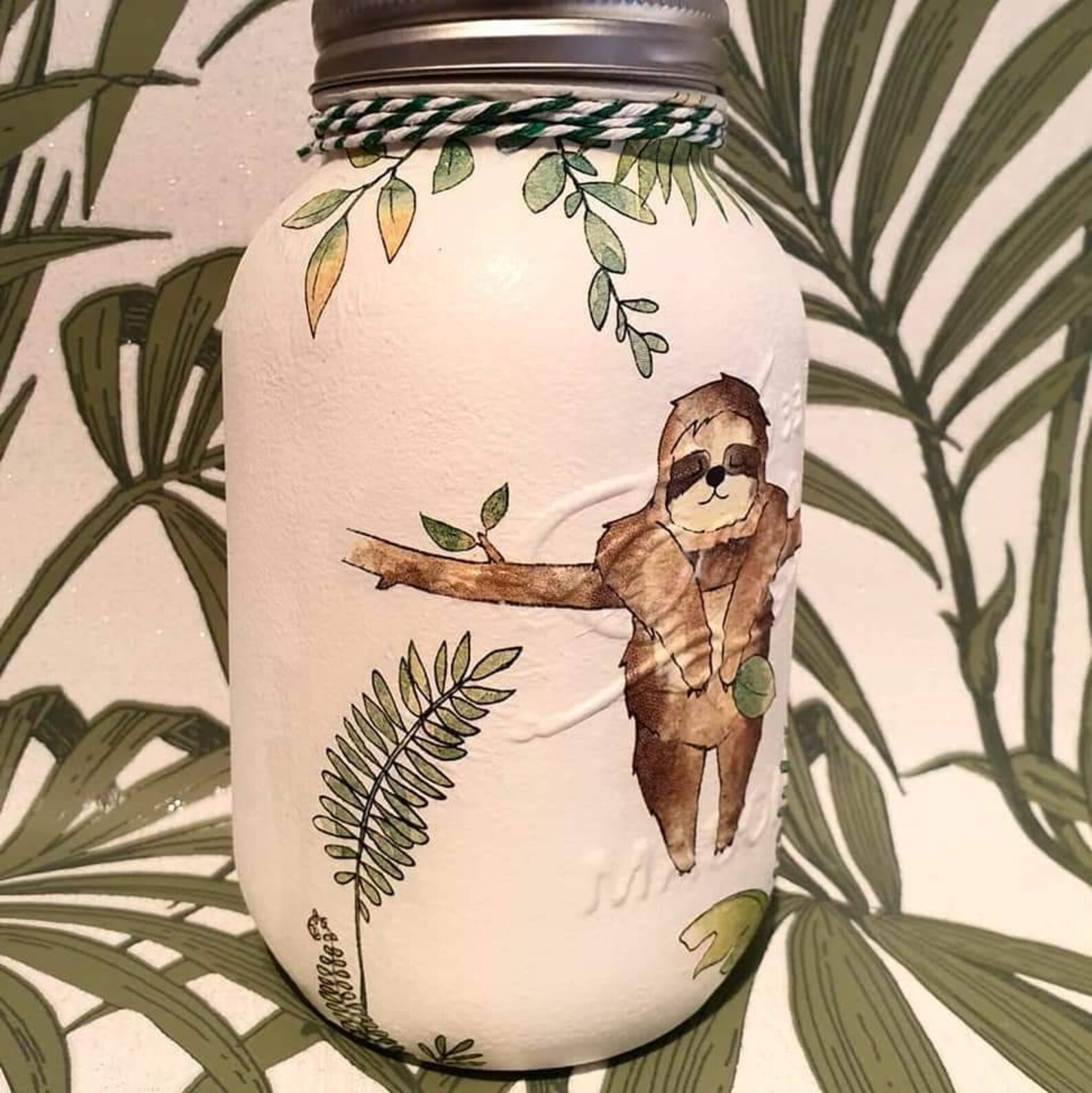 SLOTH: sloth lover collectable Storage jar tipjar shelf | Etsy