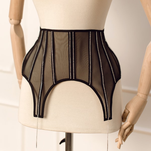 Corset With Garters - Etsy