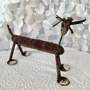 Scrap Metal Junkyard Dog Hotdog Dachshund Yard/garden Sculpture Door ...