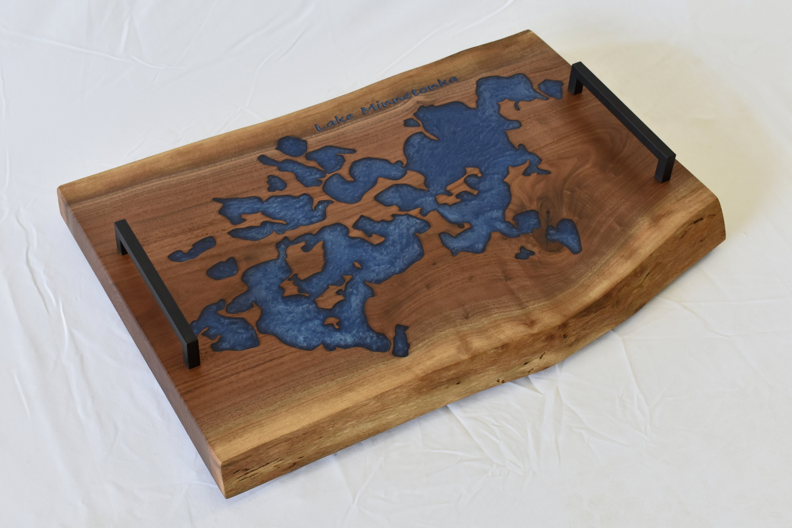 Kitchen & Dining Dining & Serving Trays & Platters Epoxy Inlay ...