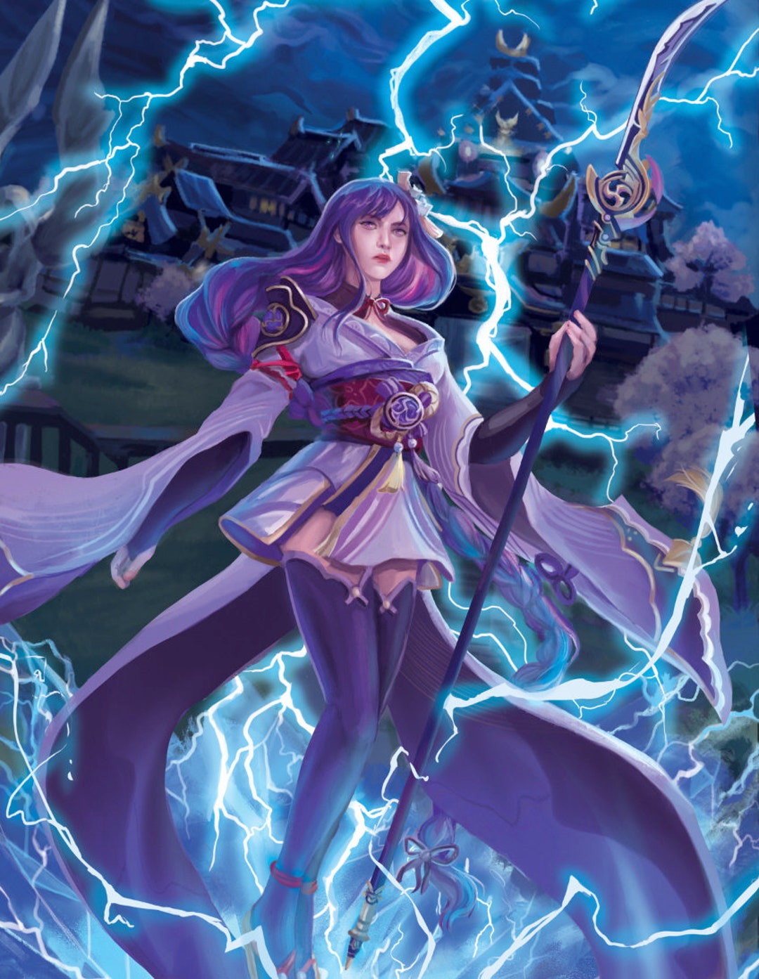 Raiden, God of Thunder - Etsy