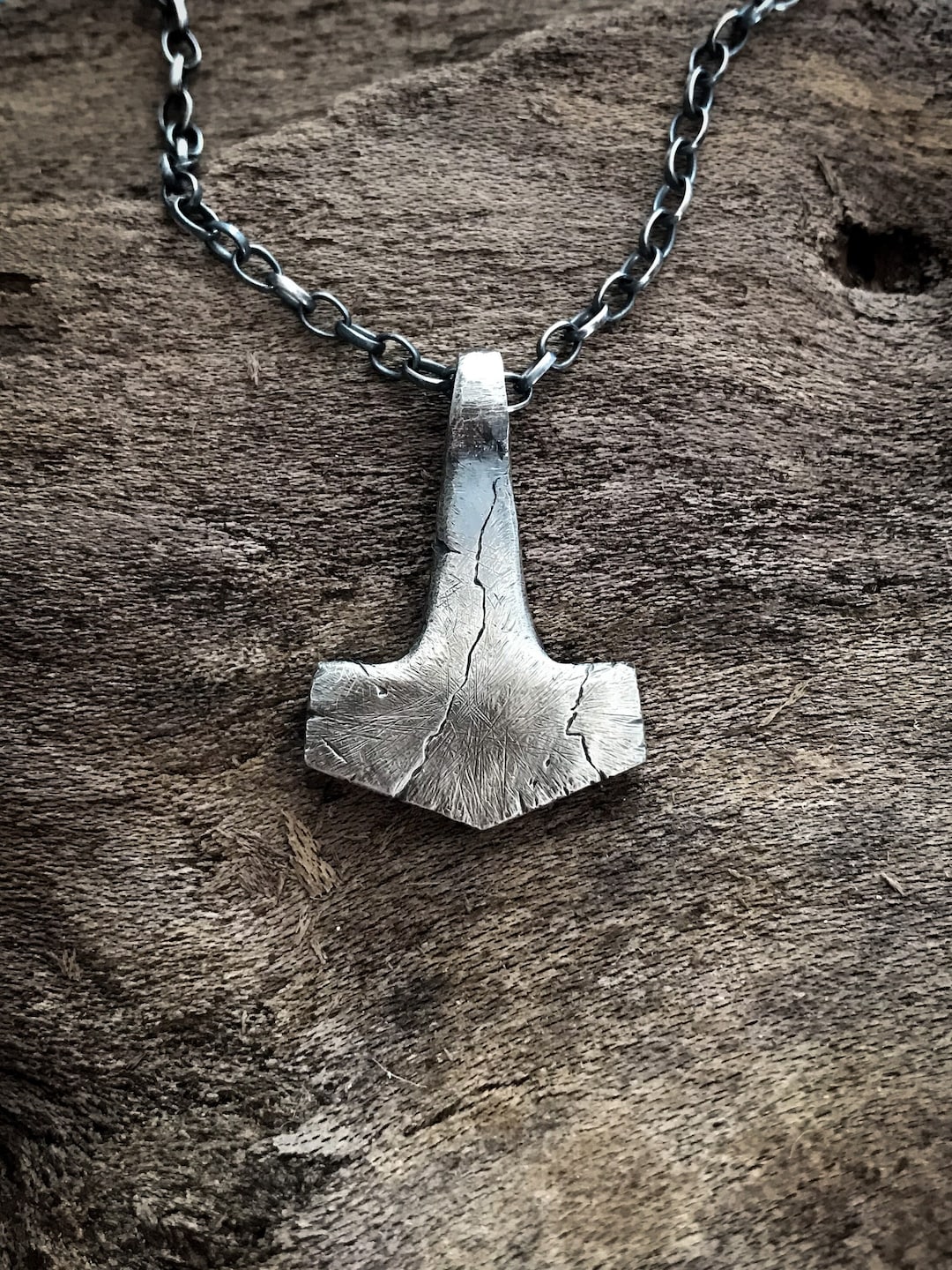 Mjolnir Pendant Thors Hammer Amulet Viking Necklace - Etsy