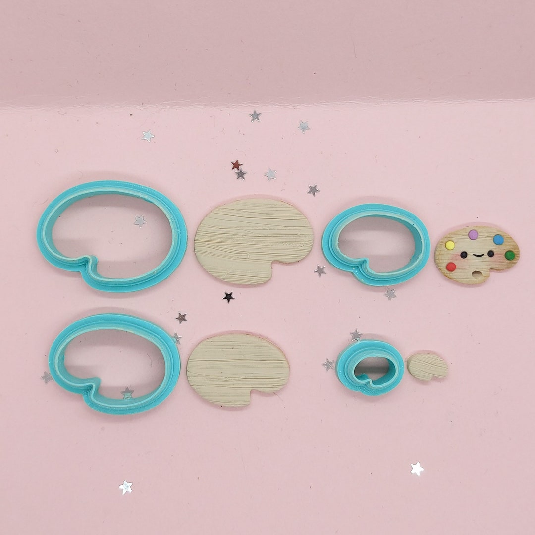 Palette Cutter, Polymer Clay Cutter, Fimo Mold, Miniature Palette, Fimo ...