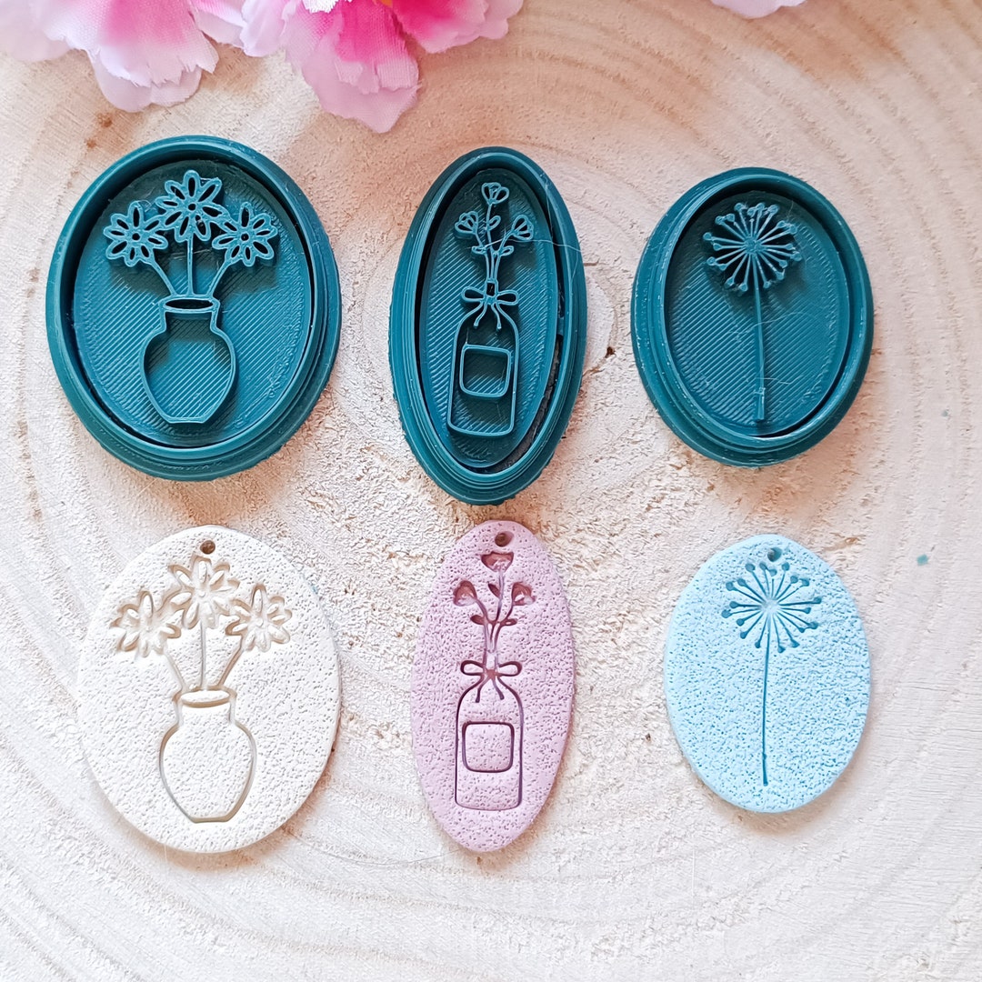 Polymer Clay Cutter, Fimo Cutter, Flower Cutter, Fimo Mold, Flower Mold ...