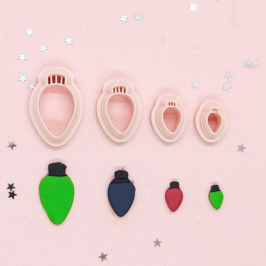 Polymer Clay Cutters, Miniature Mold, Fimo Shapes, Christmas Lights ...