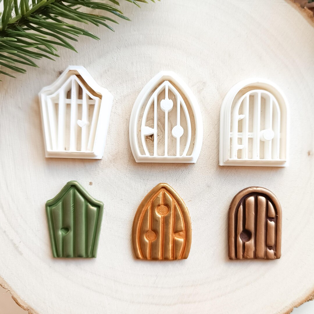 Polymer Clay Cutter, Fimo Mold, Fairy Door, Door Mold, Miniature Door ...
