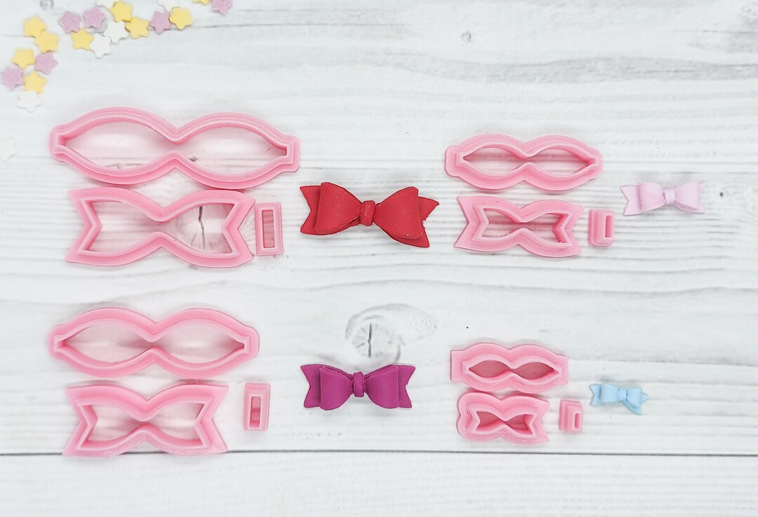 Bow Cutter, Miniature Cutter, Polymer Clay Cutter, Miniature Bows, Fimo ...