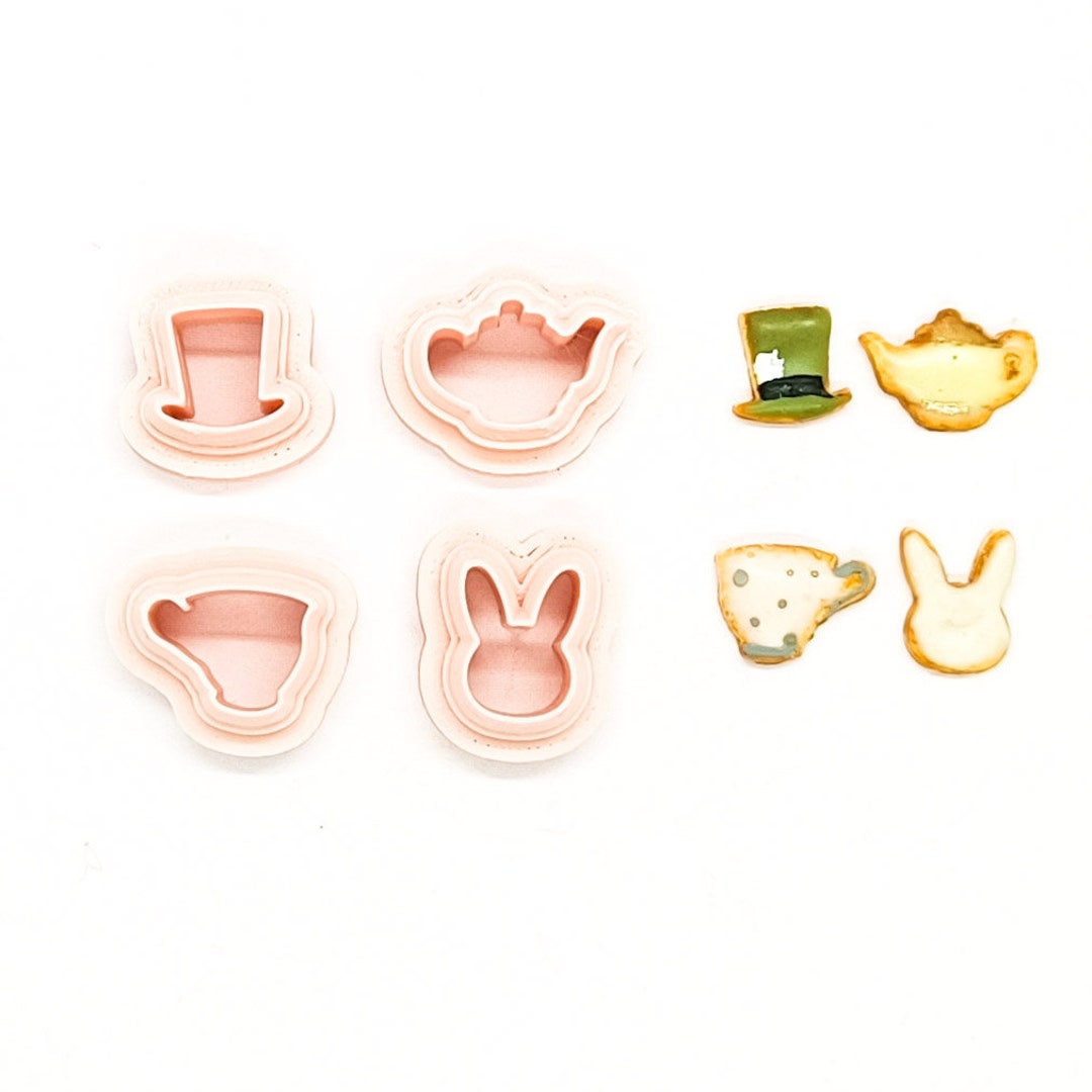 Alice Cutter Set, Polymer Clay Cutter, Fimo Shapes, Miniature Cutter ...