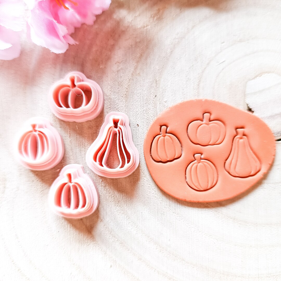 Pumpkin Cutter, Fimo Mold, Polymer Clay Cutter, Pumpkin Mold, Halloween ...