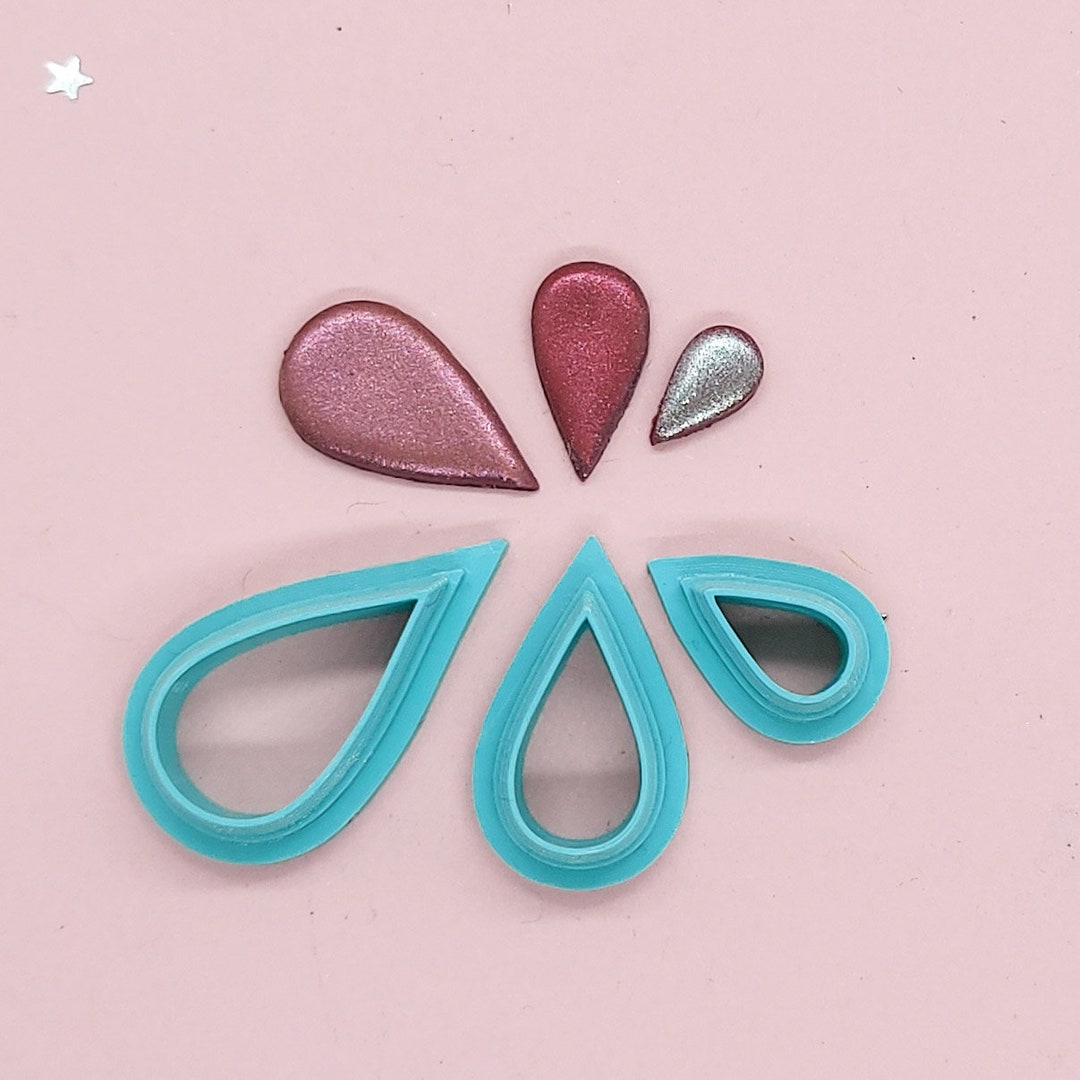 Mini Drops Cutter Set, Cutter for Polymer Clay, Molds for Fimo, Cutter ...