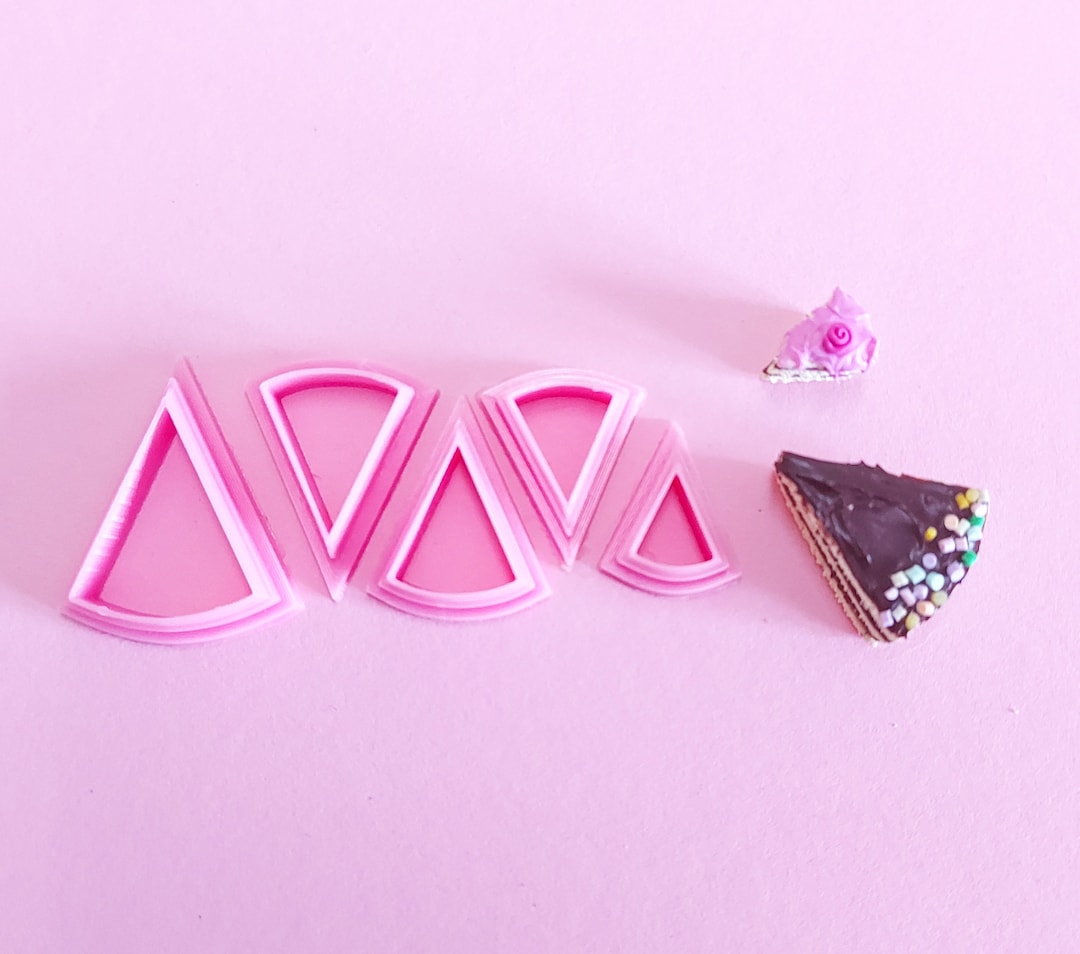 Cake Slice Cutters, Polymer Clay Cutters, Fimo Mold, Miniature Cutters ...