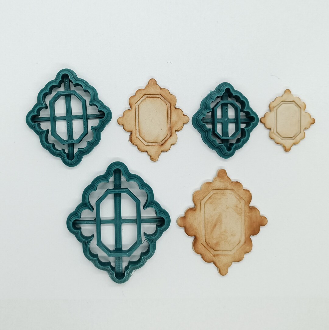 Fimo Cutter, Polymer Clay Mold, Miniature Cutter, Picture Frame Mold ...