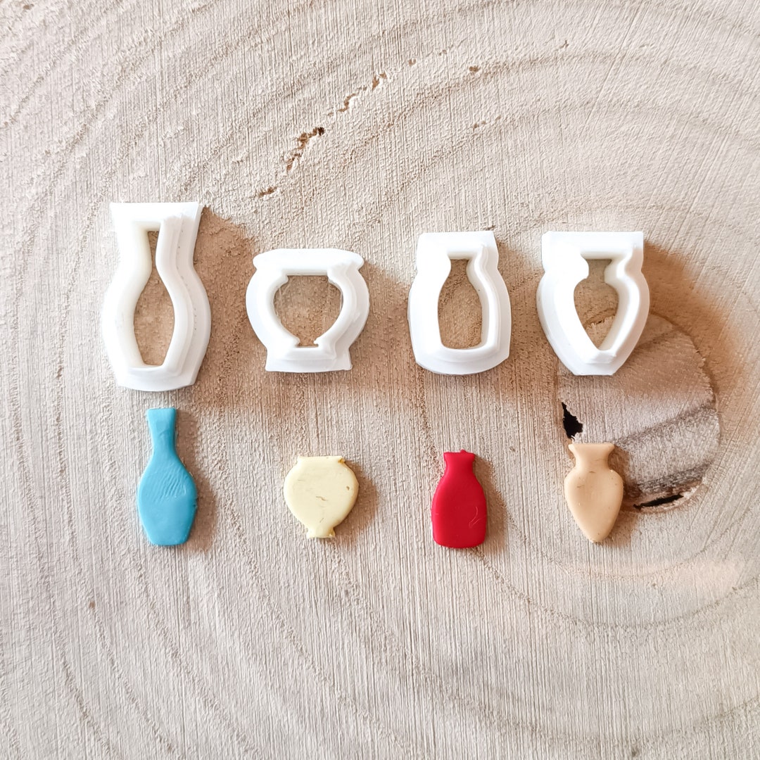 Polymer Clay Cutters Set, Miniature Mold, Vase Cutter, Miniature Vases ...