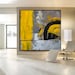 Original Yellow Abstract Painting Acrylic Painting on Canvas - Etsy