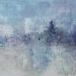 Blue Purple Painting Abstract Extra Large Textured Art Original ...