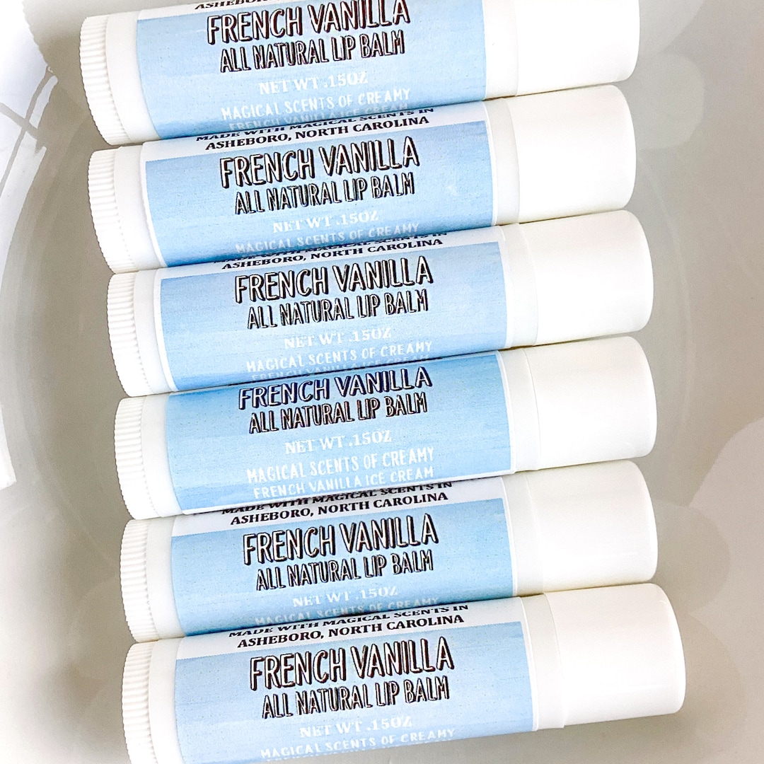 French Vanilla Lip Balm | All Natural Lip Balm | Flavored | Bath and ...