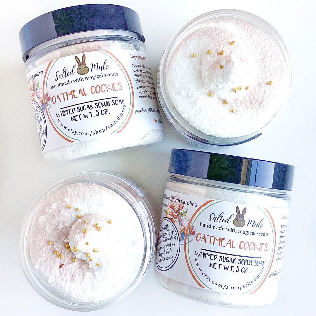 Oatmeal Cookies | Whipped Sugar Scrub Soap | Sugar Whip | Exfoliating ...