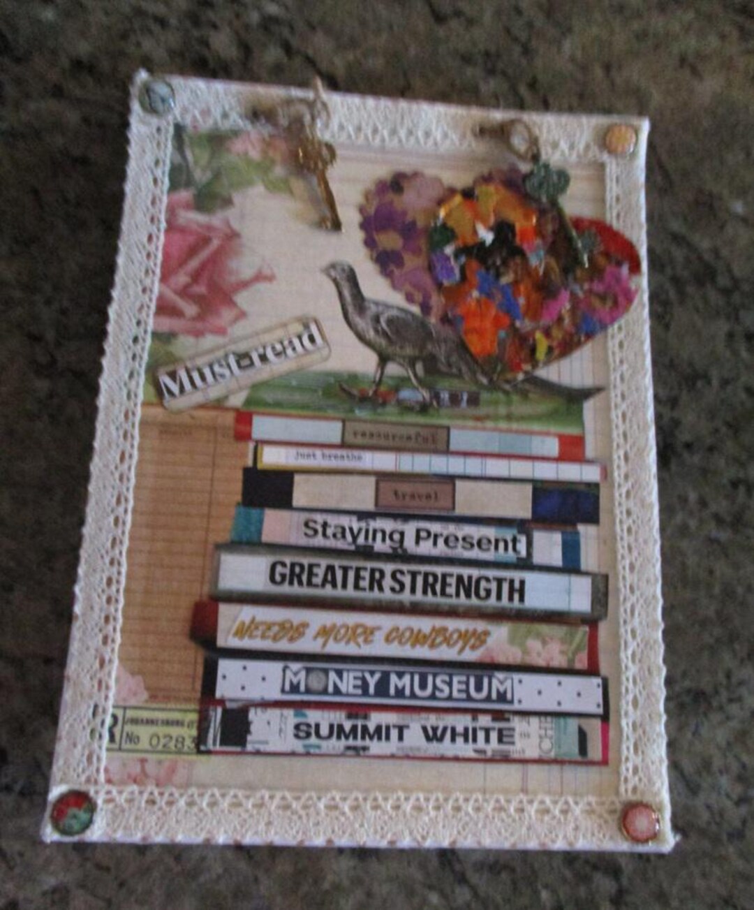 Vertical Junk Journal / Altered Book / Writing Journal - Mae From an ...