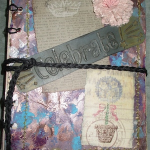 Celebrate Junk Journal Made With Slip Knot Binding Technique - Etsy