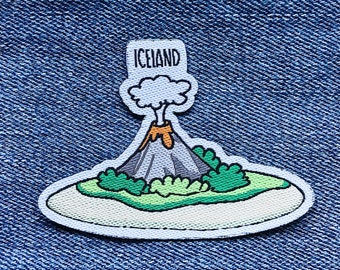 Iceland Travel Patch Embroidered Iron on Sew on Badge Souvenir - Etsy