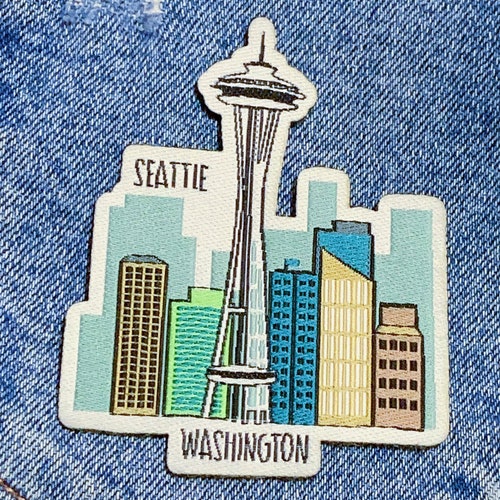Travel Patch: Seattle space Needle USA Washington State - Etsy