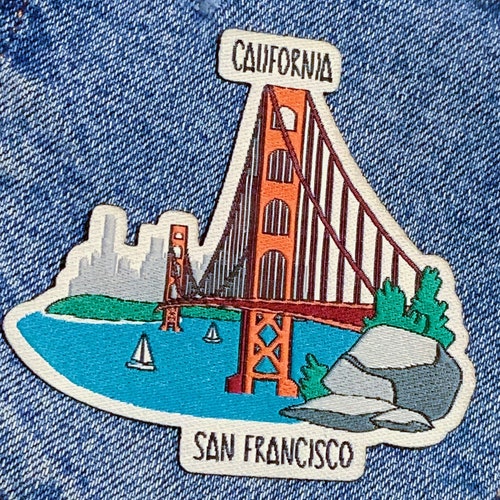 Travel Patch: San Francisco golden Gate Bridge USA | Etsy