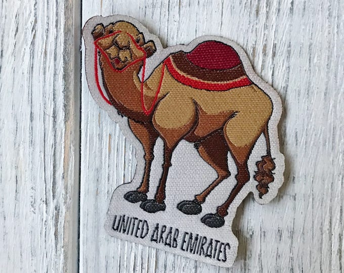 FLAG Patch Iron on Glue Embroidered Applique Emirates Arab United EAU ...