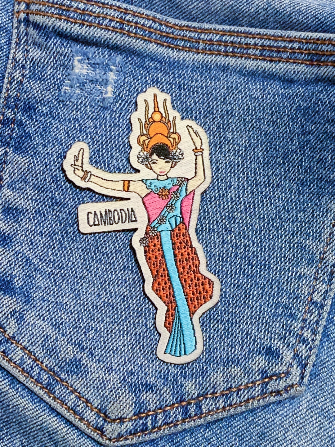 Travel Patch: Cambodia (khmer Classical Dancer) - Etsy