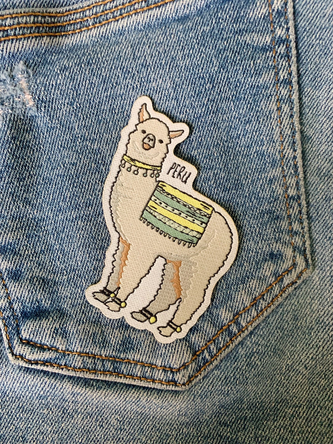 Travel Patch: Peru (llama) - Etsy