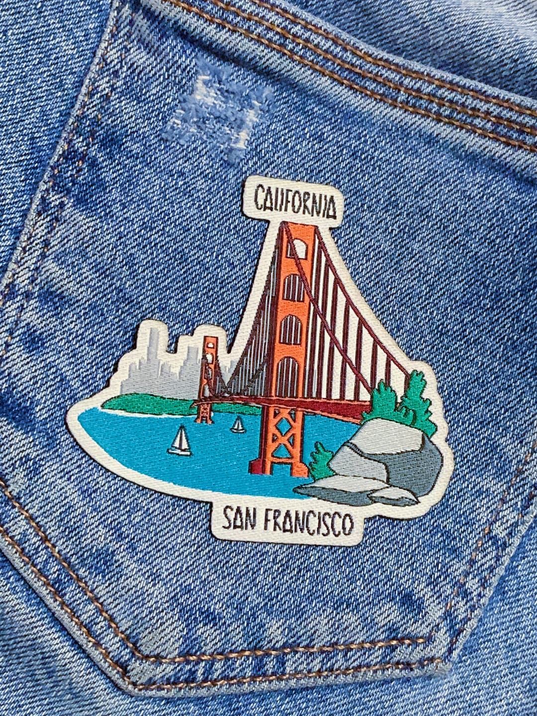 Travel Patch: San Francisco (golden Gate Bridge), USA, California State ...