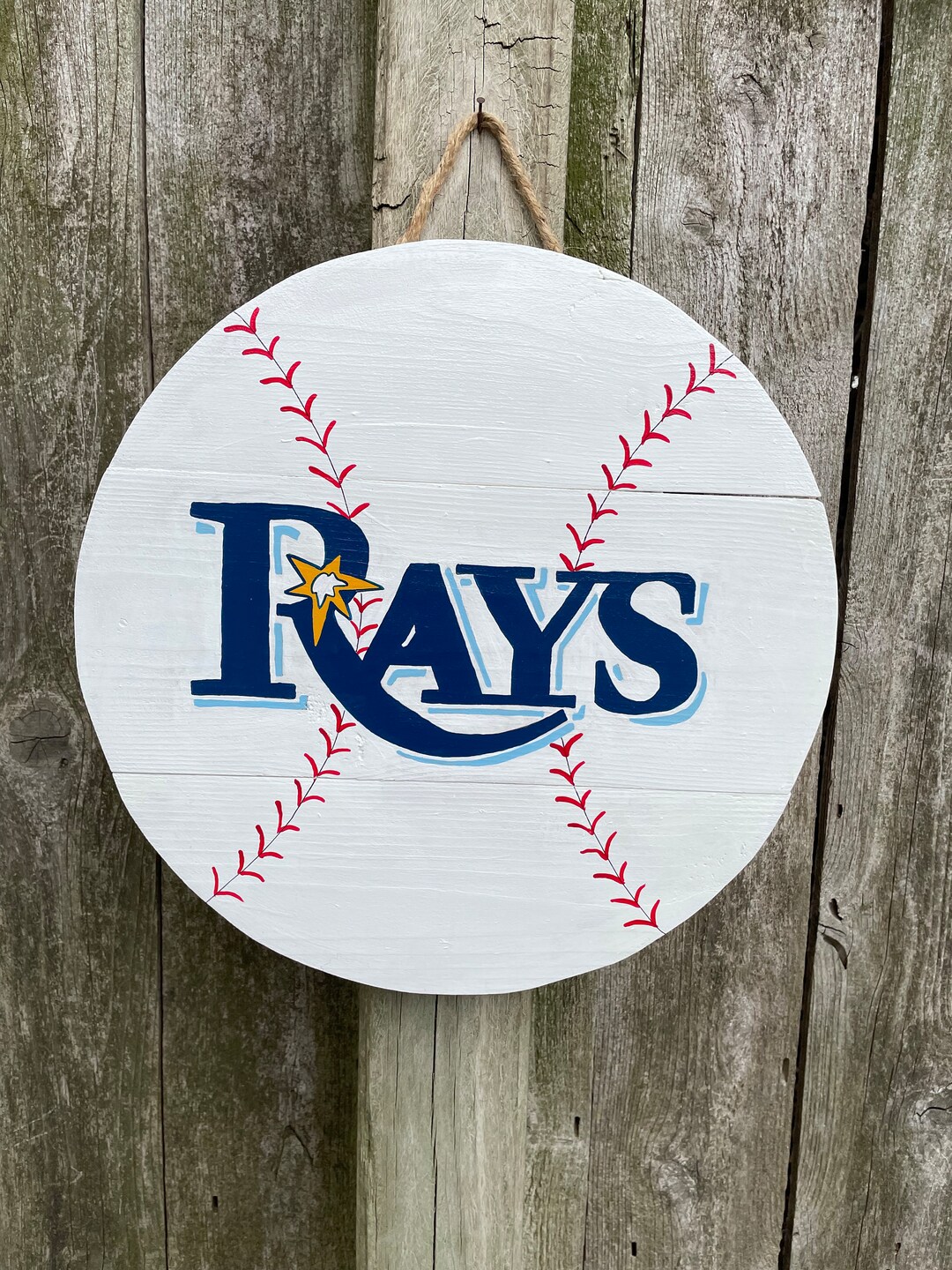 Tampa Bay Rays Pallet Wood Baseball Sign - Etsy