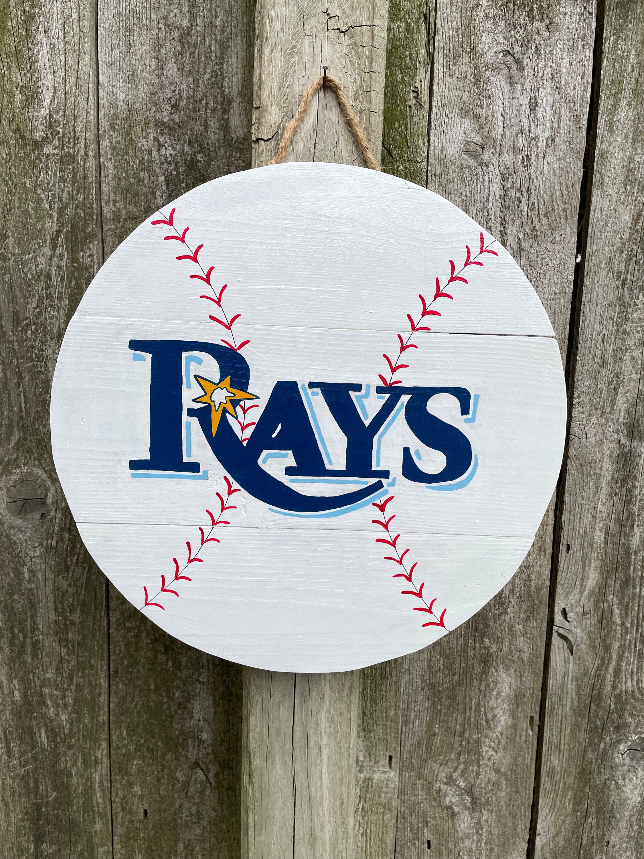 Tampa Bay Rays Pallet Wood Baseball Sign - Etsy