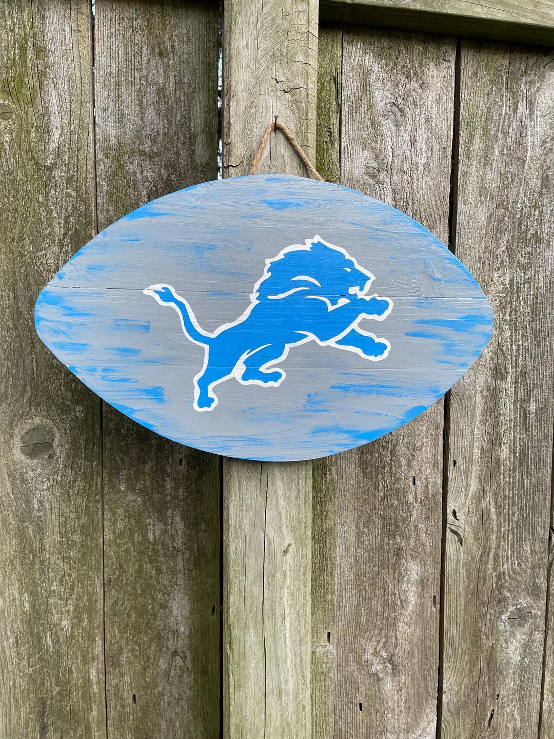 Detroit Lions Pallet Wood Football Sign - Etsy