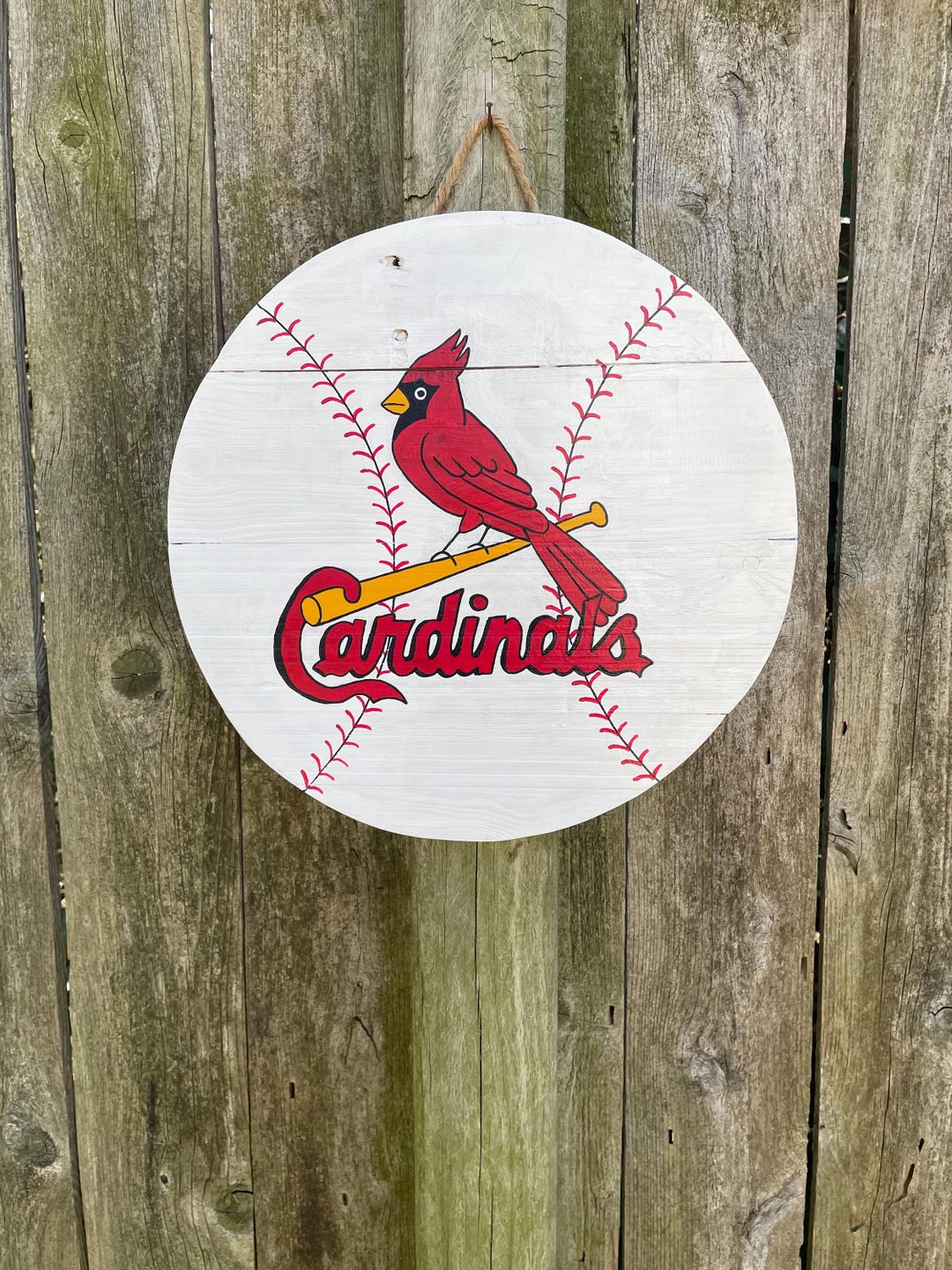 St Louis Cardinals Pallet Wood Baseball Sign - Etsy