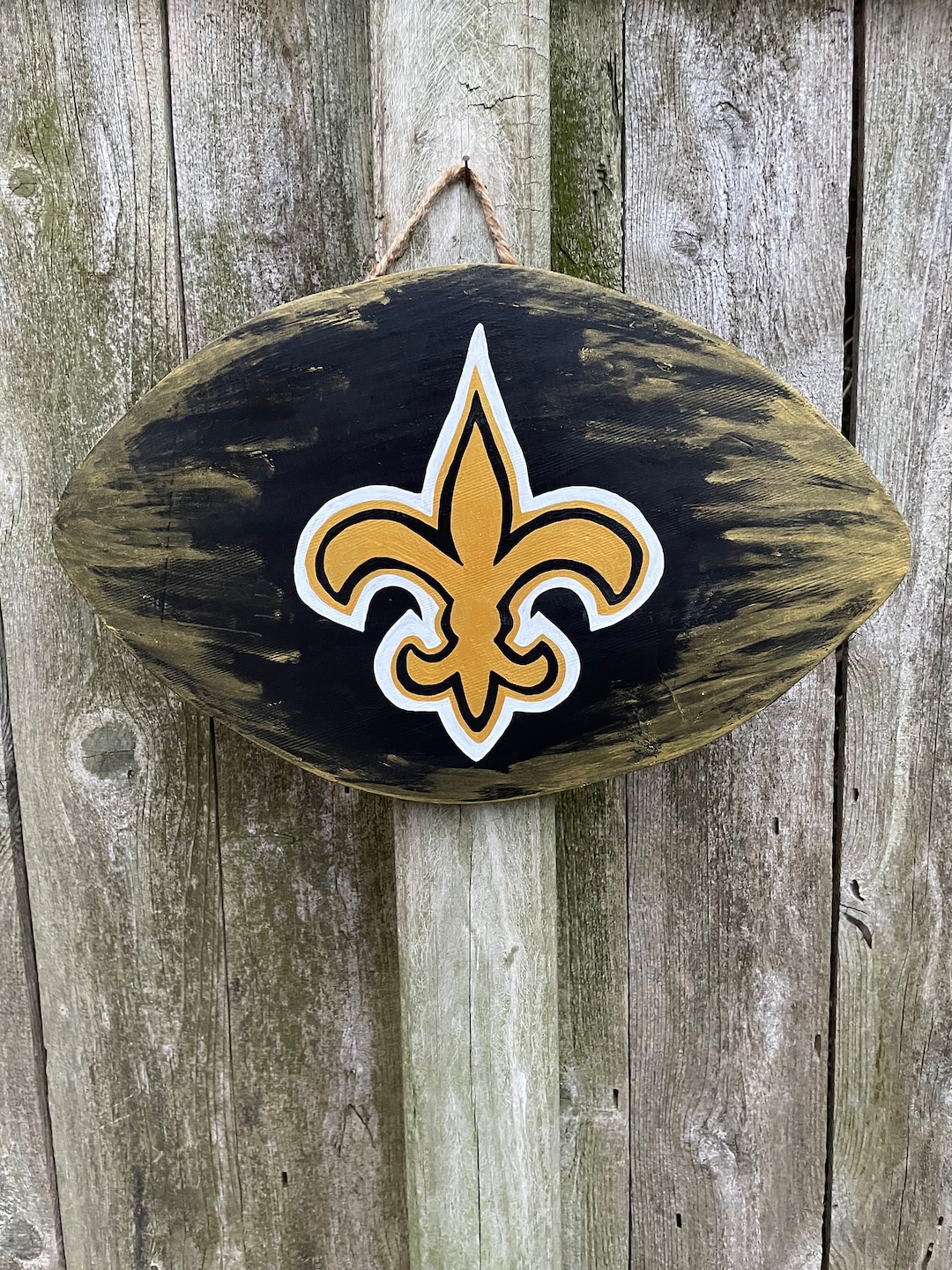 New Orleans Saints Pallet Wood Football Sign - Etsy