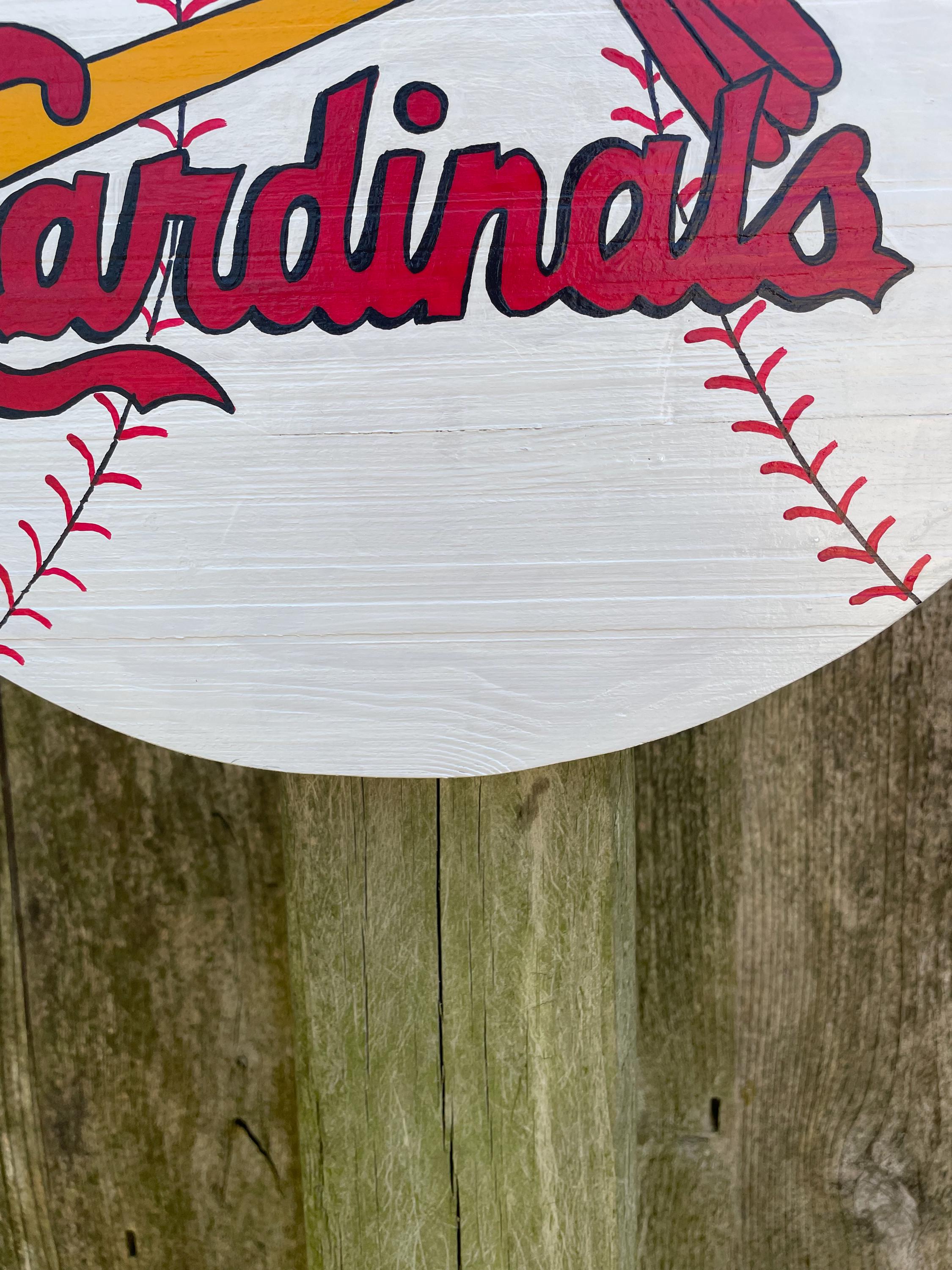 St Louis Cardinals Pallet Wood Baseball Sign - Etsy