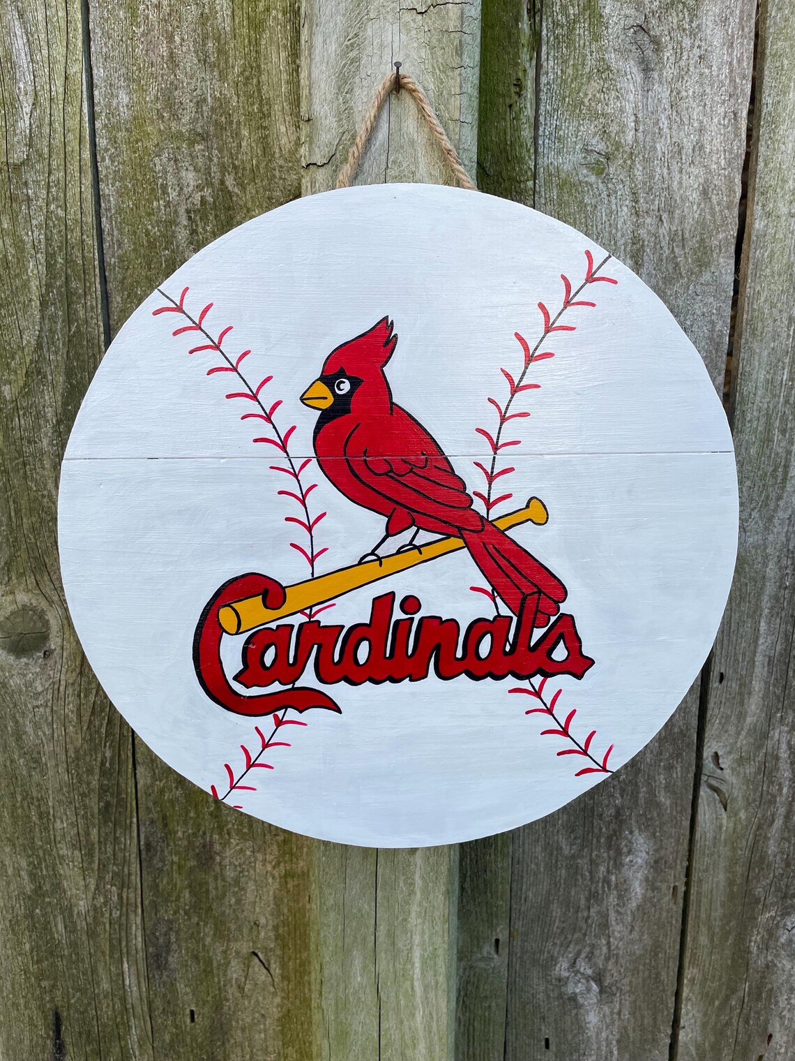 St. Louis Cardinals Wood Baseball Sign - Etsy
